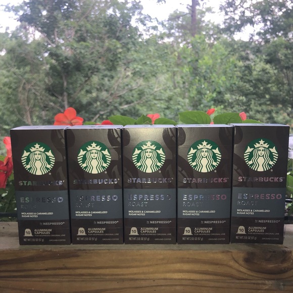 Nespresso | Other | 5 Nespresso Starbucks Espresso Roast Pods Capsules ...